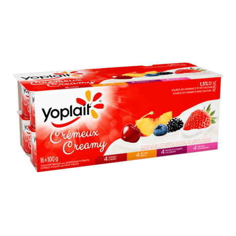 Creamy Yogurt - Fieldberry, Strawberry, Cherry, Peach - Yoplait Canada